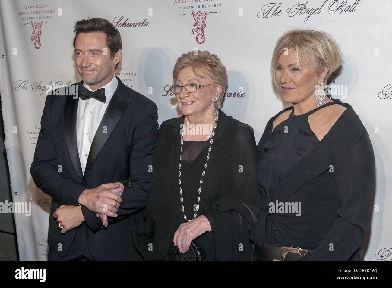 (L-R) Hugh Jackman, Faye Duncan and Deborra Lee Furness attend the ...