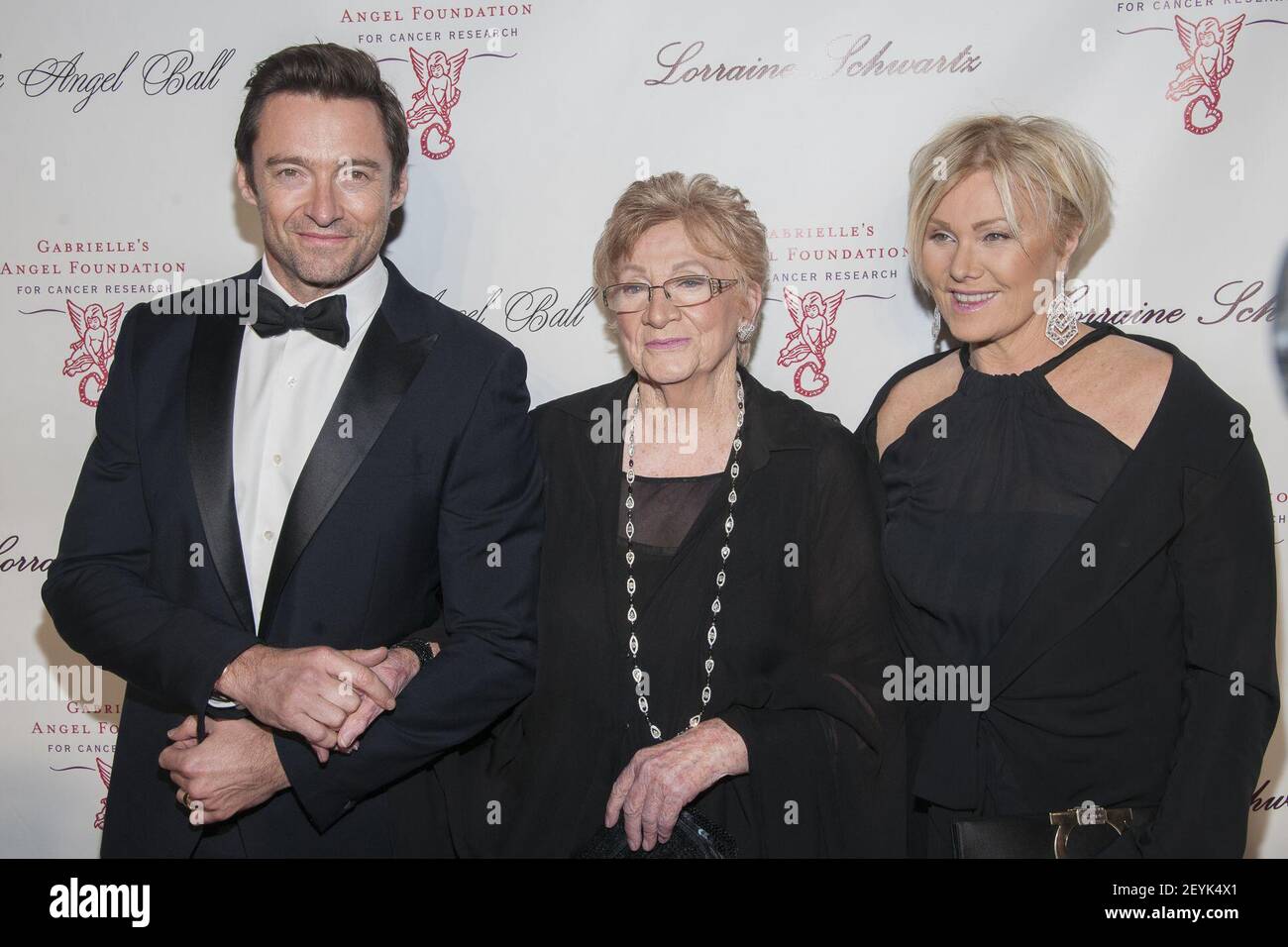 (L-R) Hugh Jackman, Faye Duncan and Deborra Lee Furness attend the ...