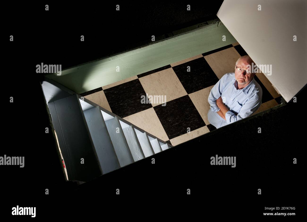 Dutch composer and pianist Louis Andriessen poses for a portrait ...