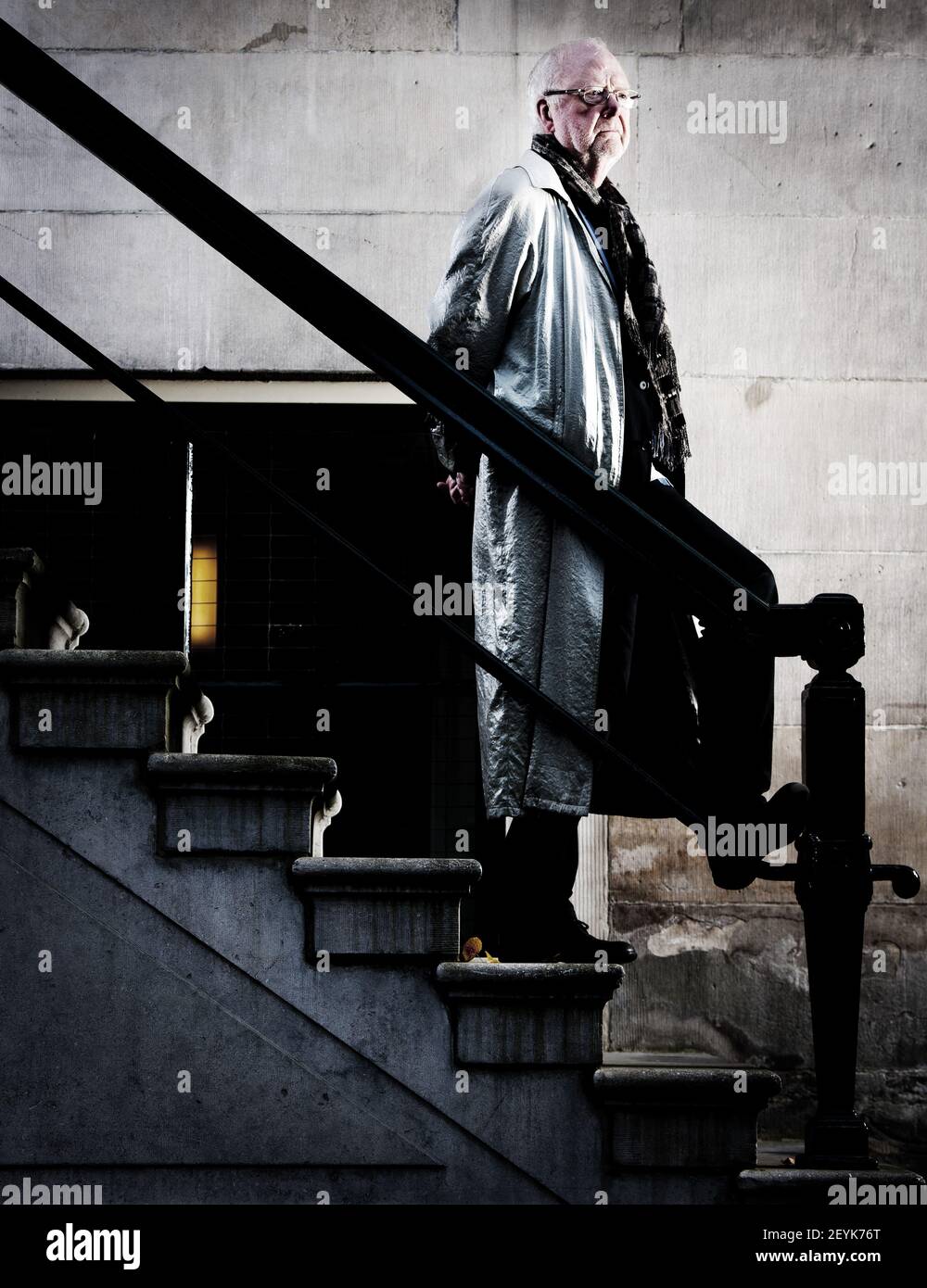Dutch composer and pianist Louis Andriessen poses for a portrait ...