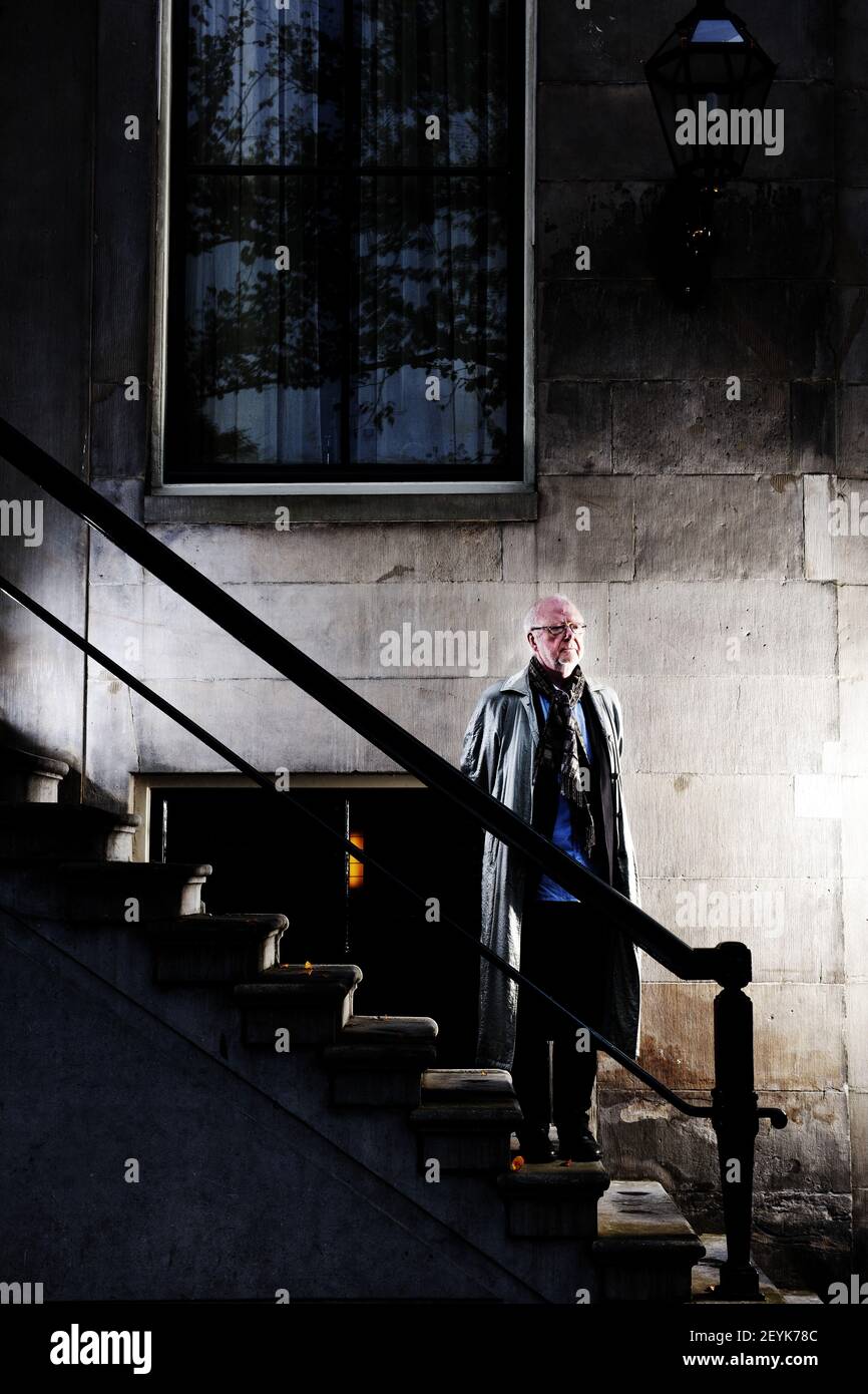 Dutch composer and pianist Louis Andriessen poses for a portrait ...