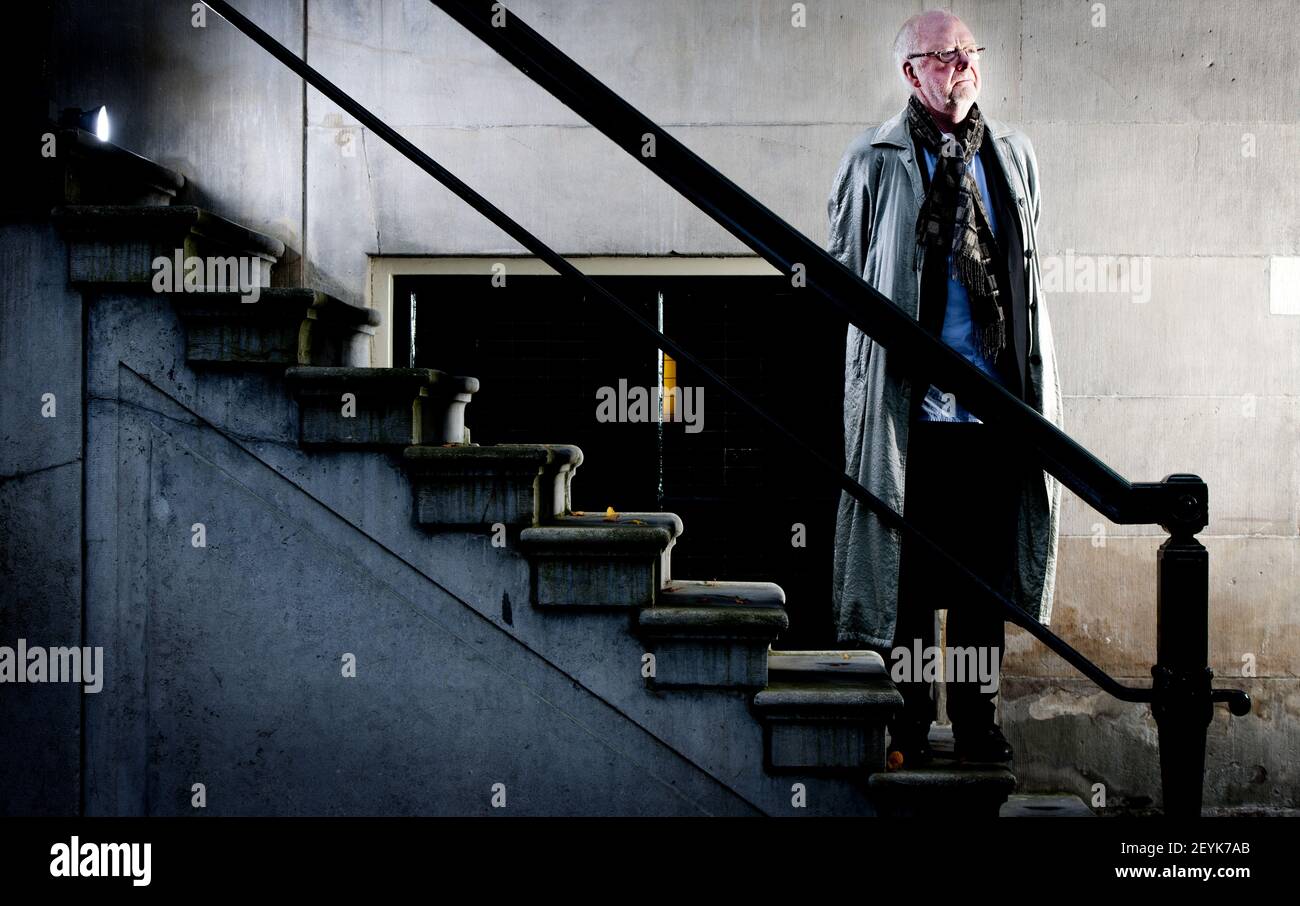 Dutch composer and pianist Louis Andriessen poses for a portrait ...