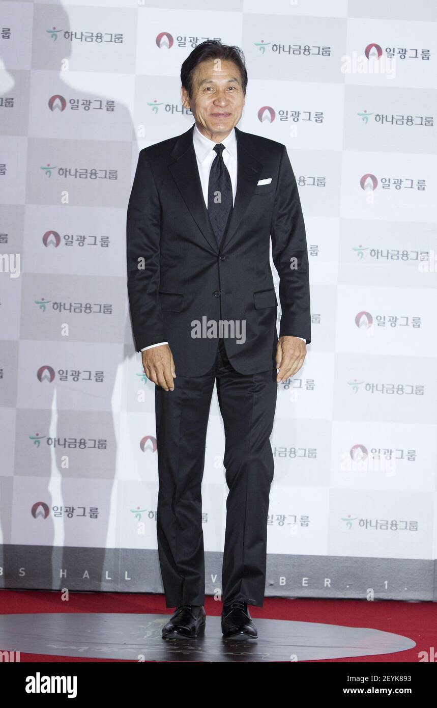 1 November 2013 - Seoul, South Korea : South Korean actor Ahn Sung-Ki ...