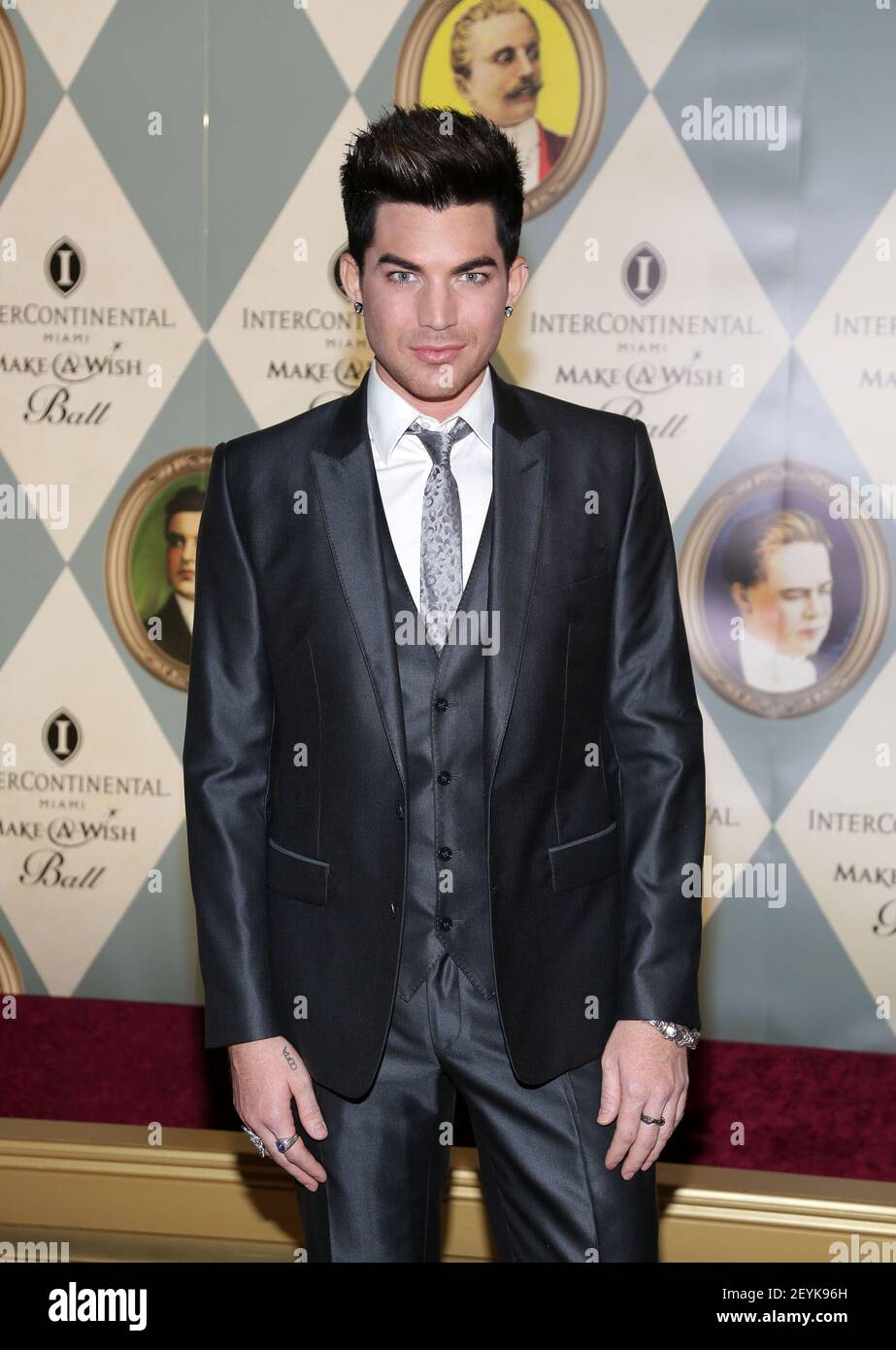 Adam Lambert attend the 19th Annual Intercontinental Miami Make-A-Wish ...
