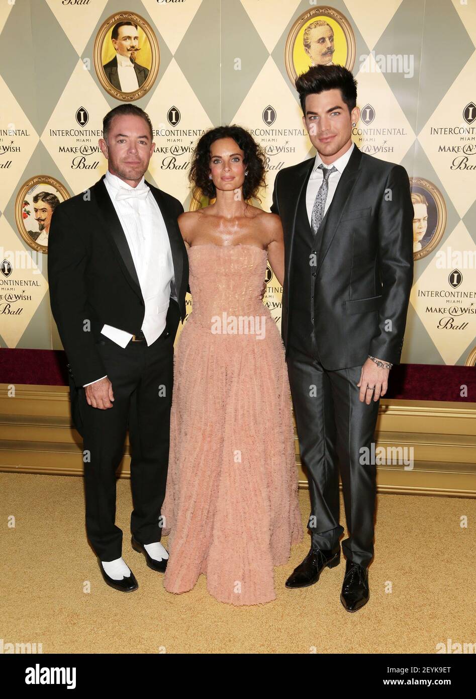 Shareef Malnik, Gabrielle Anwar and Adam Lambert attend the 19th Annual ...
