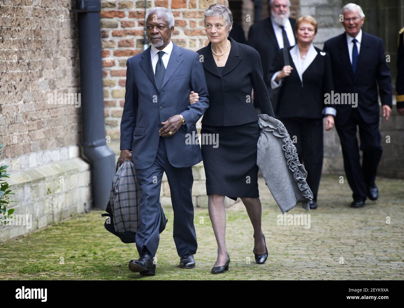 DELFT - Former UN Secretary General Kofi Annan and his wife Nane Maria ...