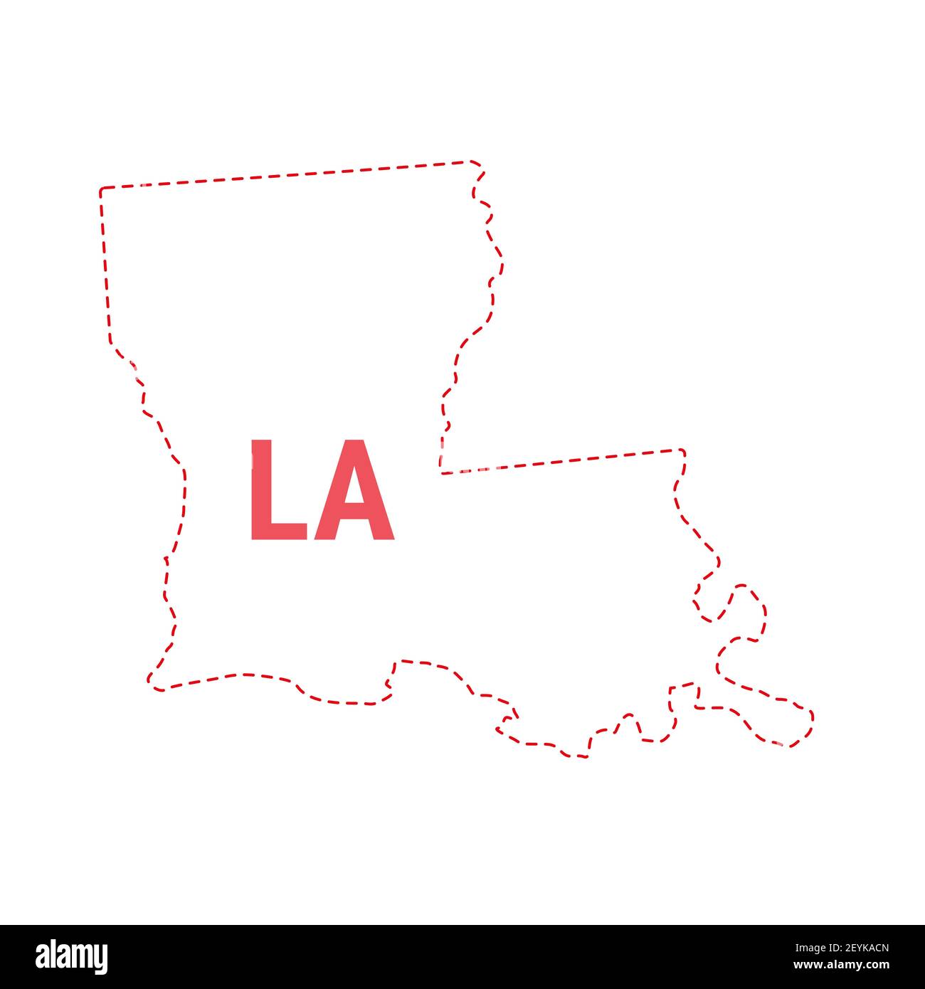 Louisiana Map Outline