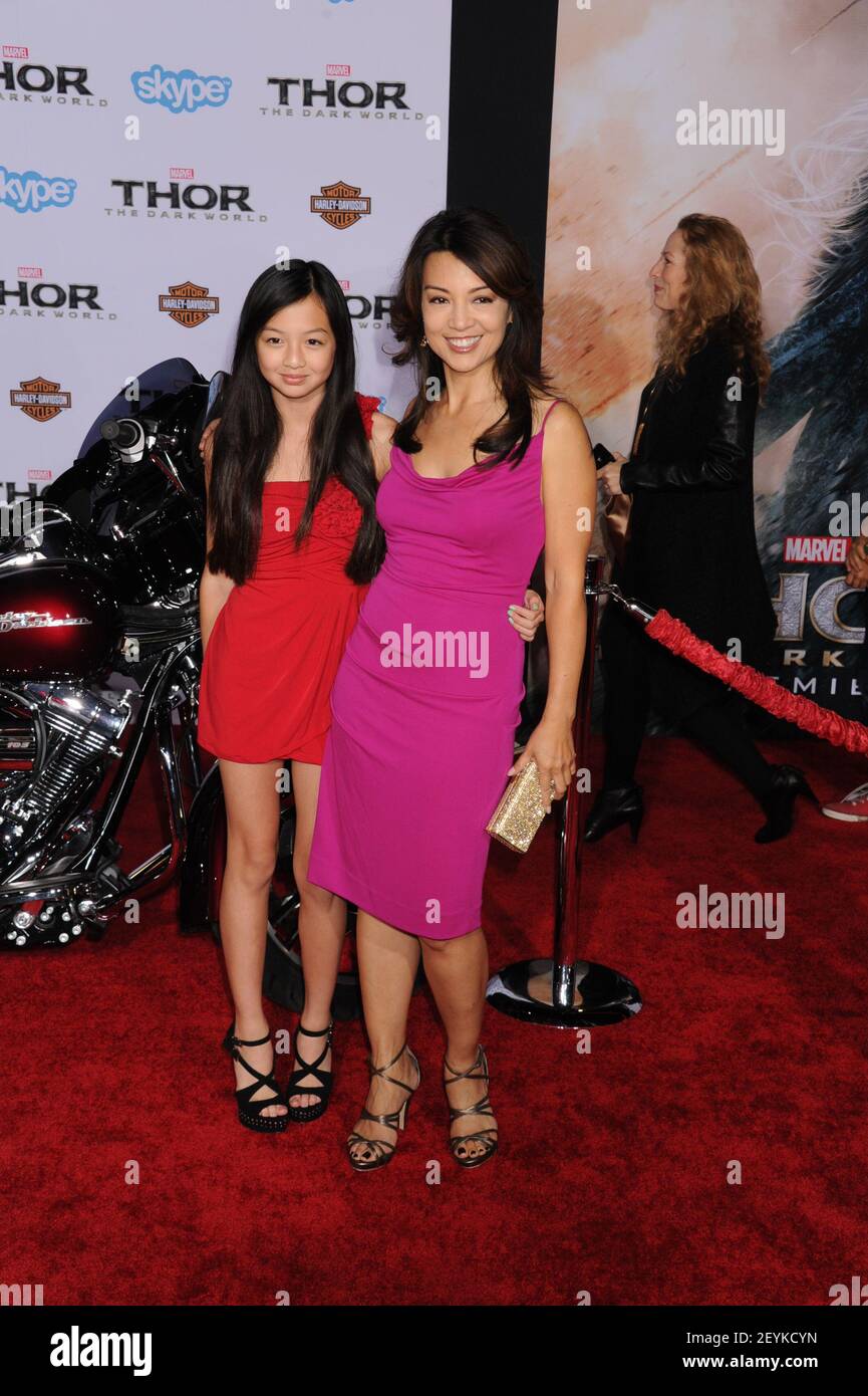 Ming-Na Wen and daughter attends the THOR The Dark World Los Angeles ...