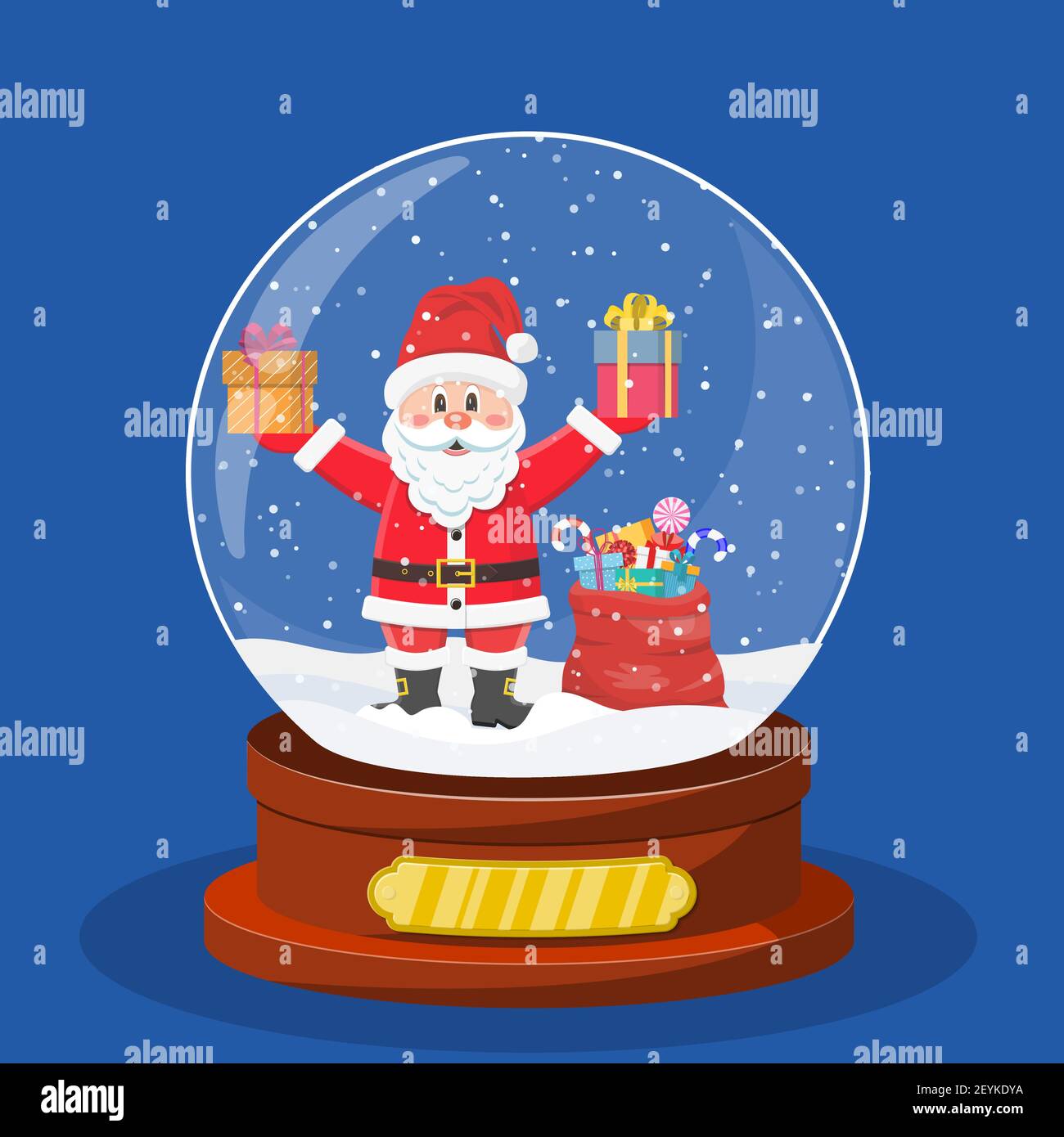 Small snow globe christmas Stock Vector Images - Alamy