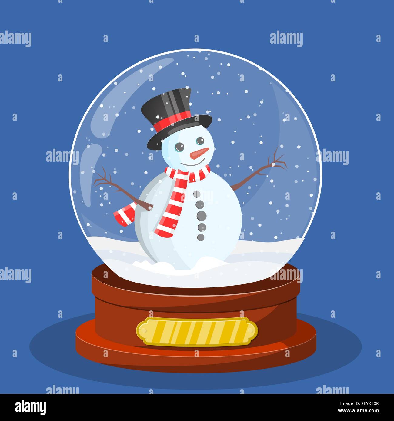 Small snow globe christmas Stock Vector Images - Alamy