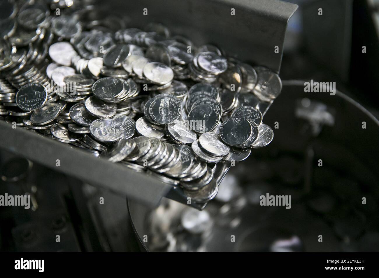 Nickel production at the Philadelphia, Pennsylvania branch of the ...