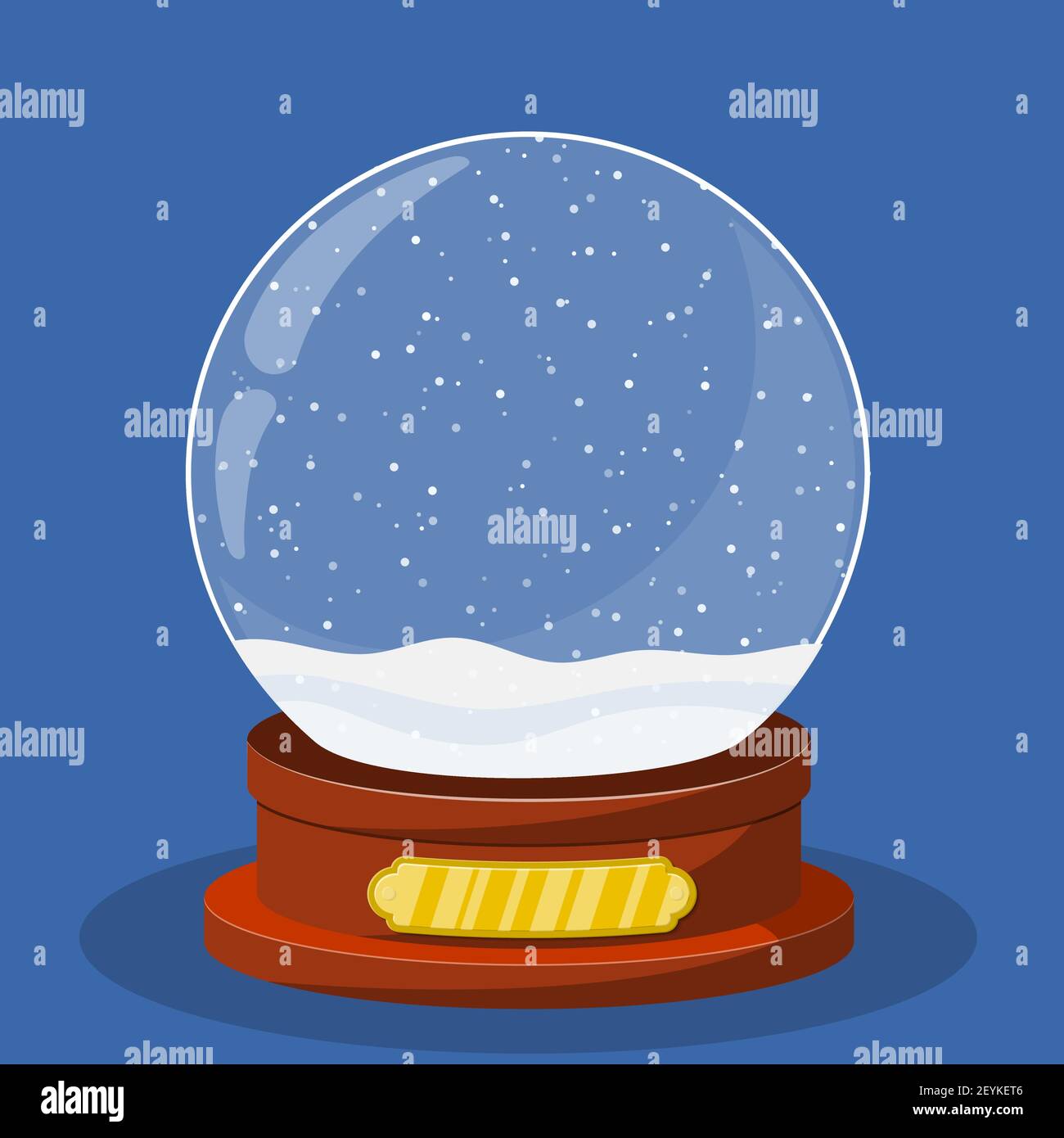 Black vector snow globe Stock Vector Images - Alamy