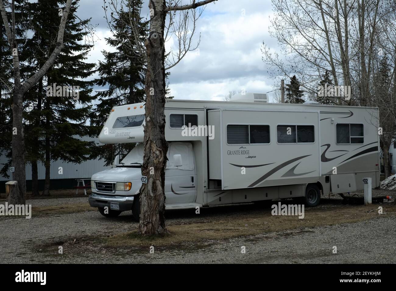 Rv campground hi-res stock photography and images - Alamy