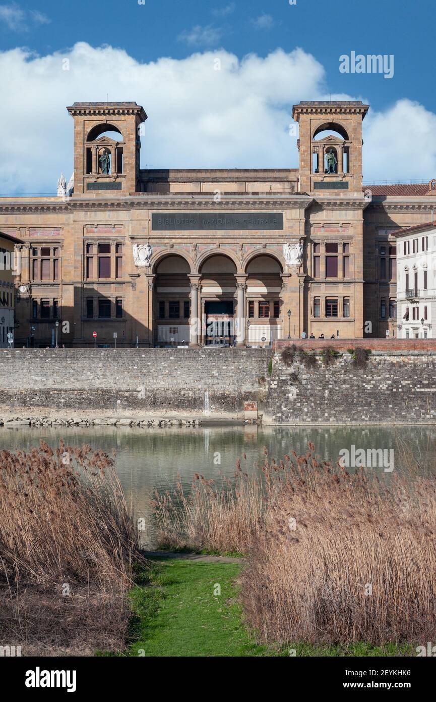 Florence, Italy - 2021, February 21: The Central National Library ...