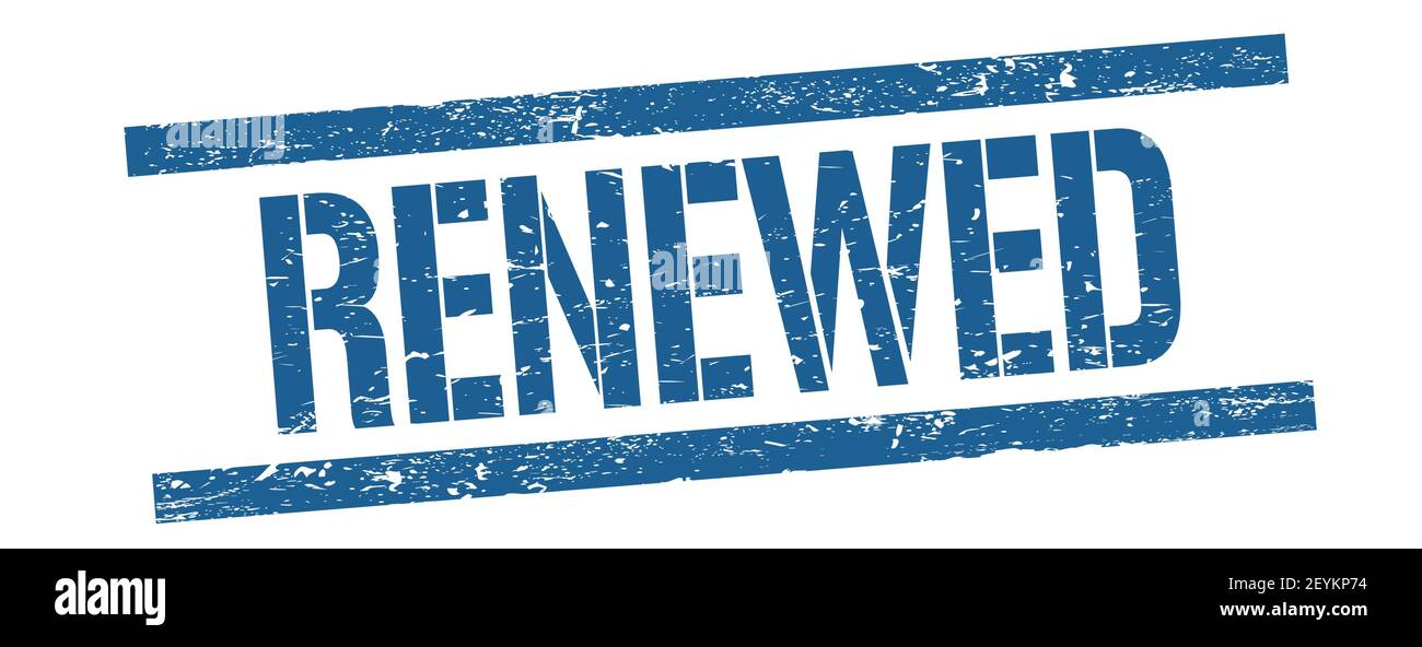 Renewed Stamp High Resolution Stock Photography and Images - Alamy