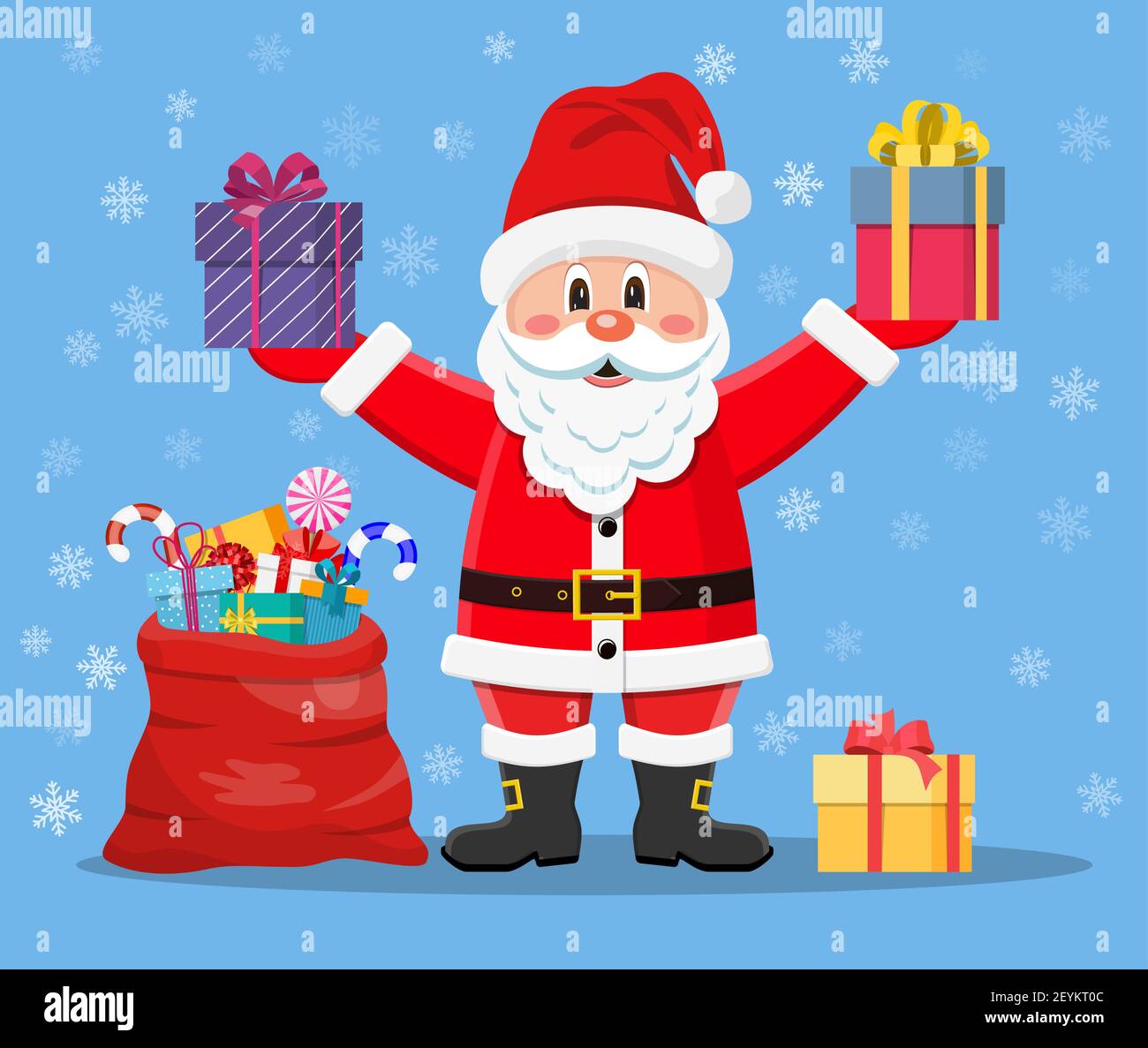 Santa claus presents new Stock Vector Images - Alamy