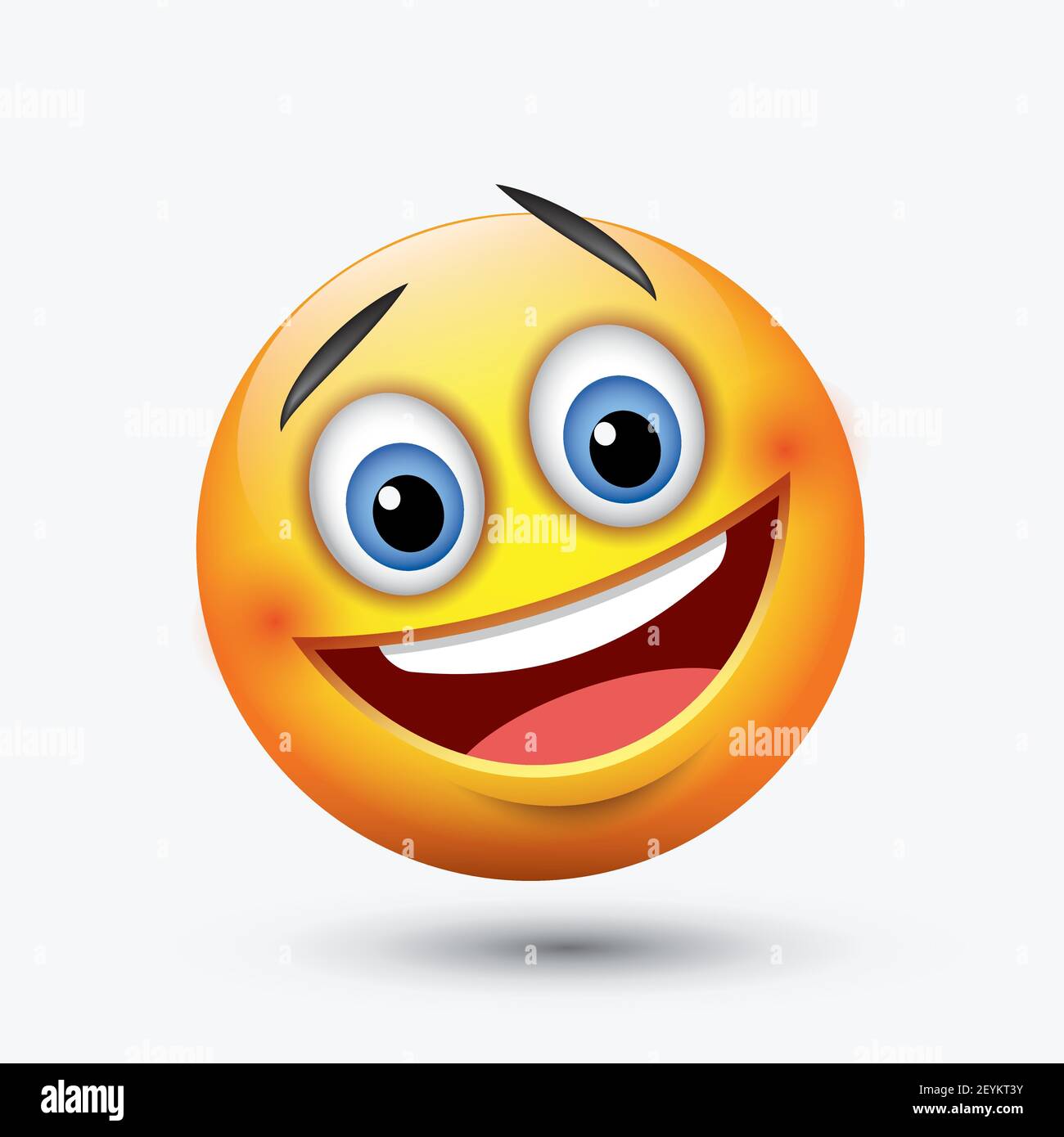 Laughing emoticon - emoji - vector illustration Stock Vector Image ...
