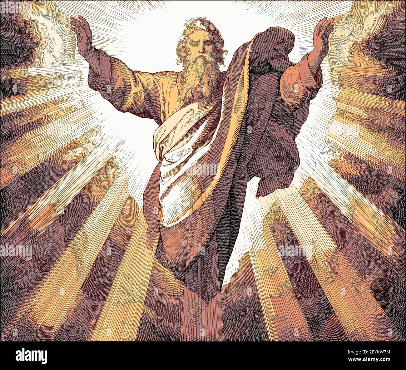 The Creation of Light, Old Testament, by Julius Schnorr von Carolsfeld ...