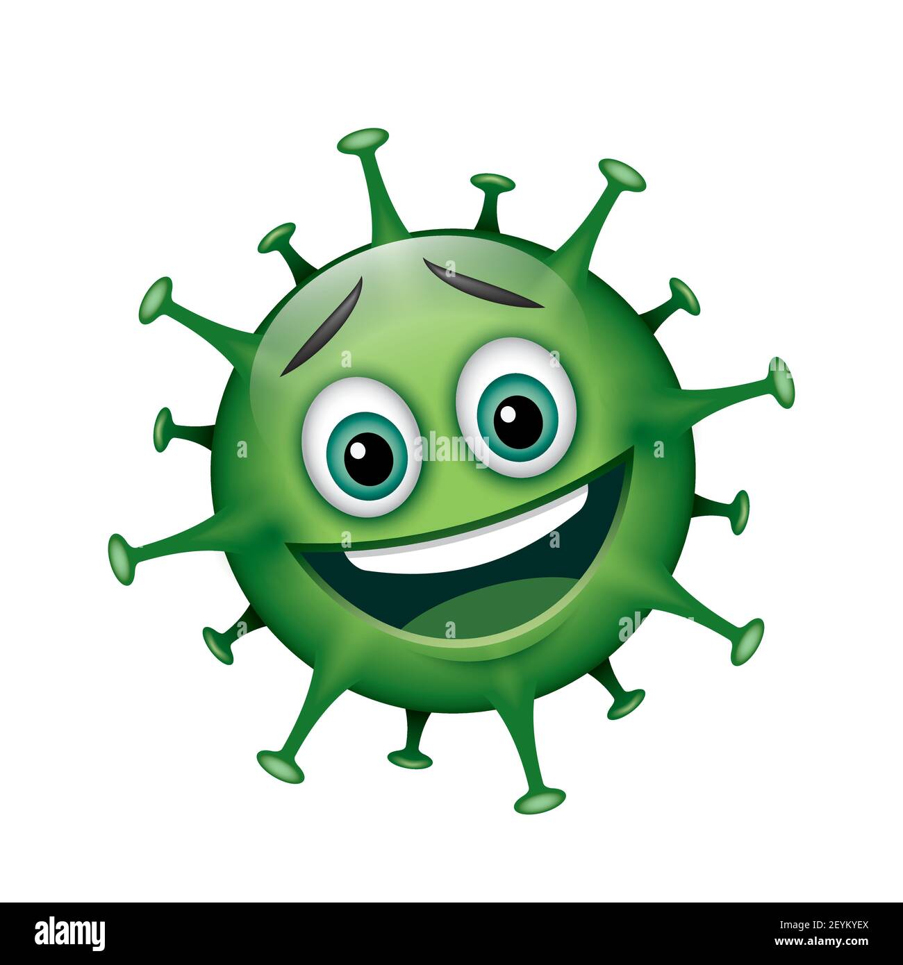 Virus emoticon, emoji - isolated vector illustration Stock Vector Image ...