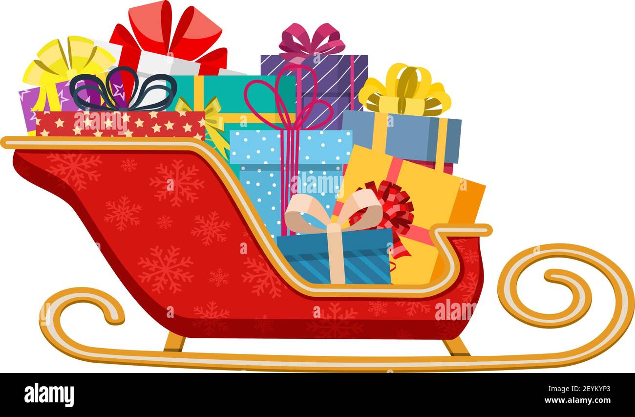 Santa claus sleigh Cut Out Stock Images & Pictures - Alamy