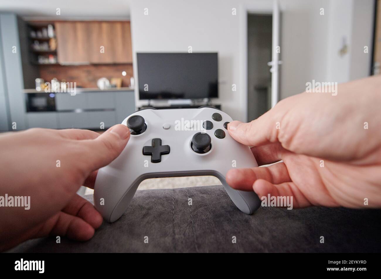 Controller display in background hi-res stock photography and images ...