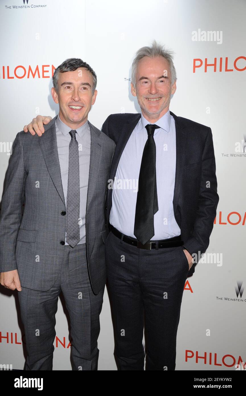 L-R: Steve Coogan, Martin Sixsmith attend the Philomena New York ...