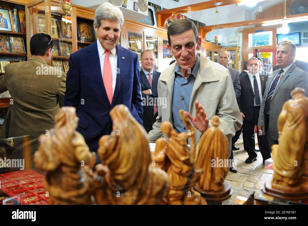 U.S. Secretary of State John Kerry and Epiphany Tabash, the second ...