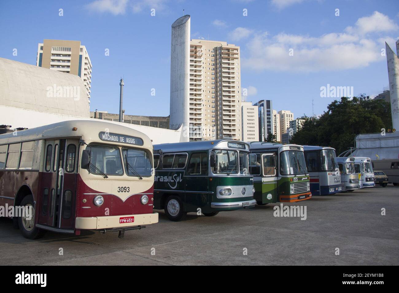 Bus Fair, that takes place annually in Memorial da America Latina, in ...