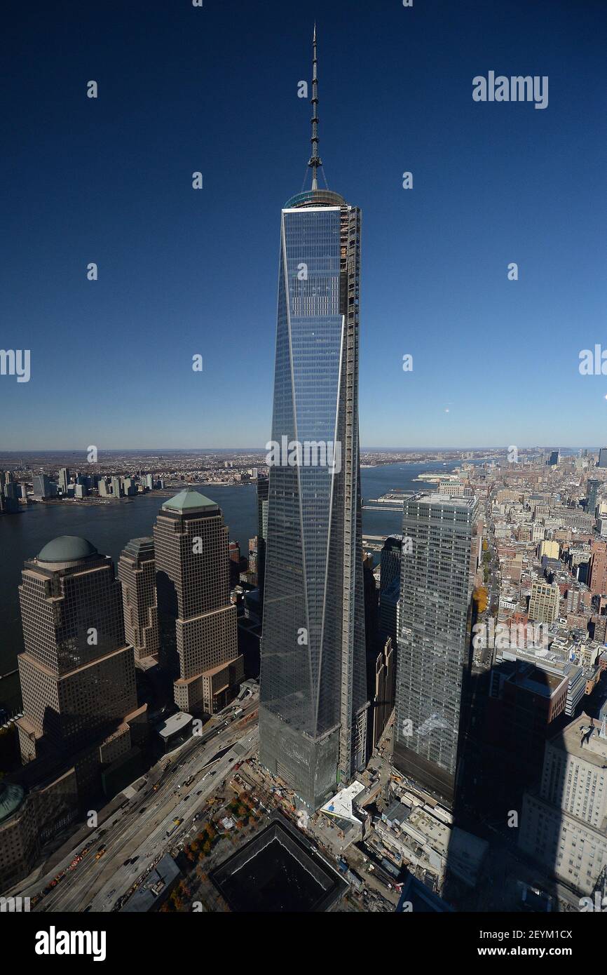 World Trade Center One is seen from the 68th Floor of Four World Trade ...