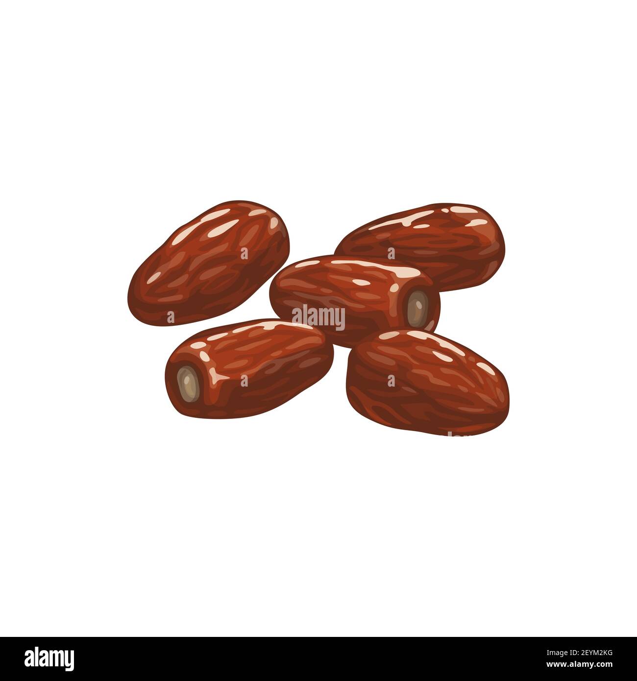 Dry date fruits Stock Vector Images - Alamy