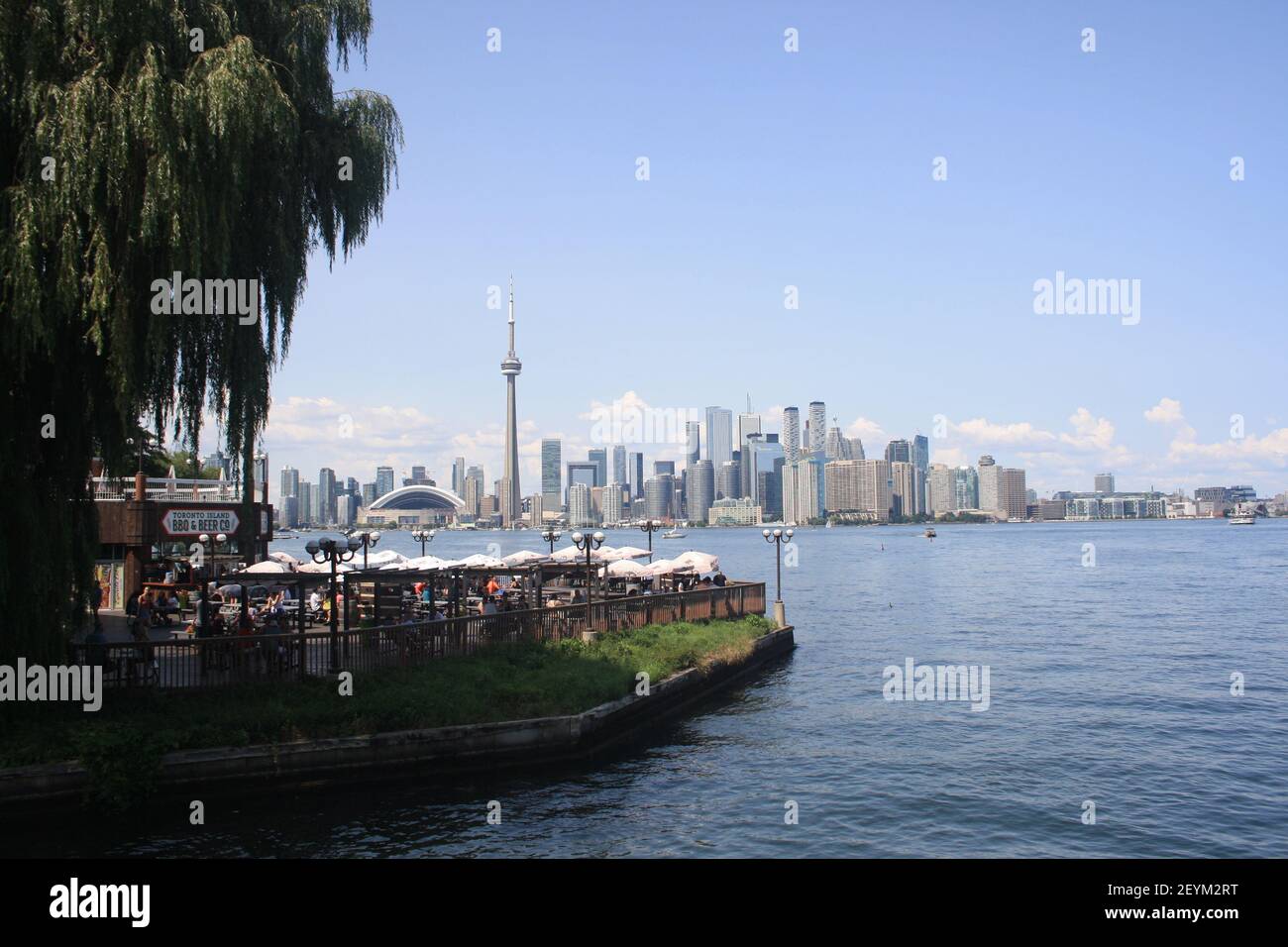 Toronto Skyline in front of beautiful blue sky Stock Photo - Alamy