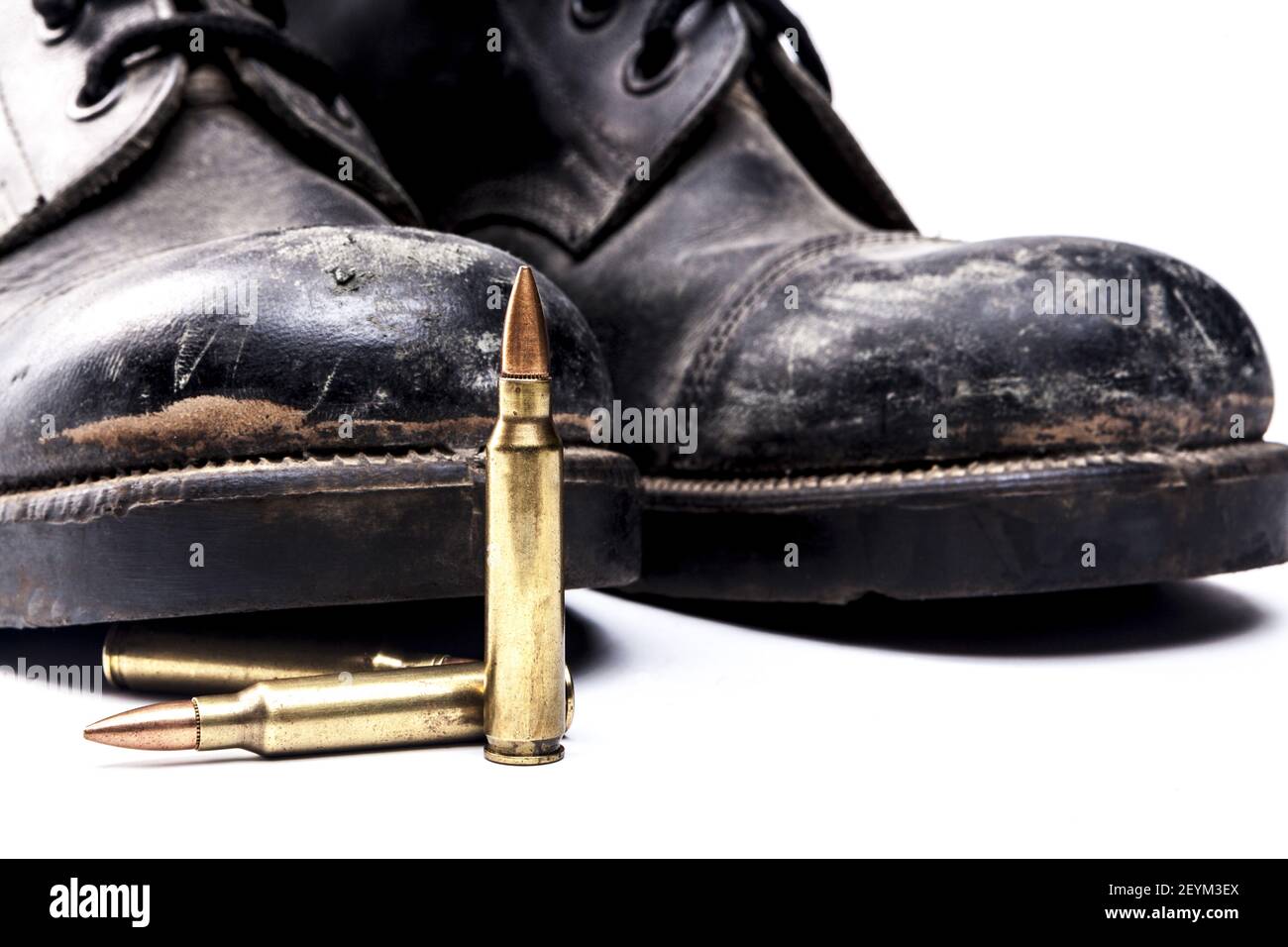 Warrior Boots and Bullets Stock Photo - Alamy