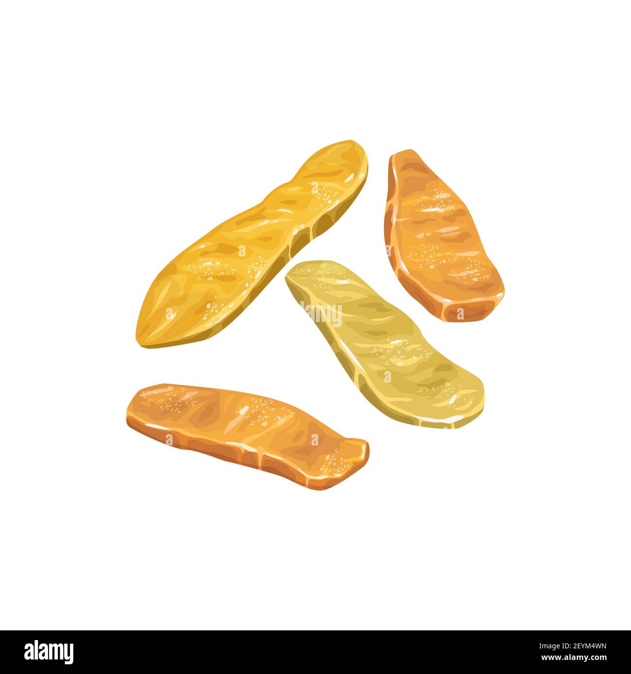 Dry slices Stock Vector Images - Alamy