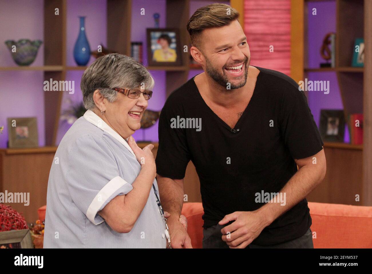 Ricky Martin and Martica are seen in "Despierta America" where Ricky ...