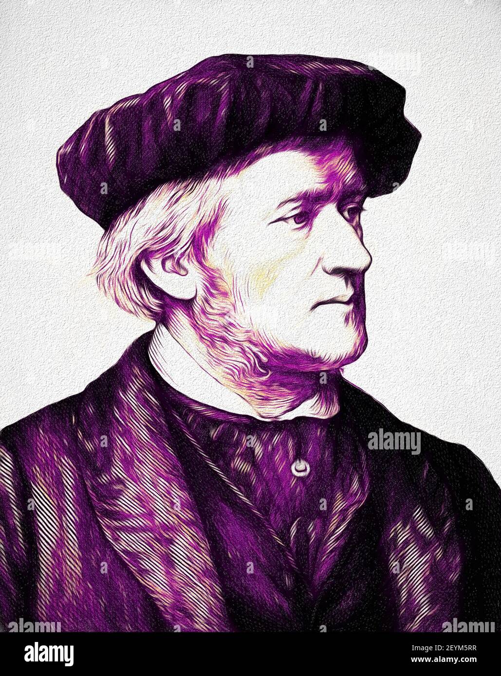 Wilhelm Richard Wagner, 1813 - 1883, German composer Stock Photo - Alamy