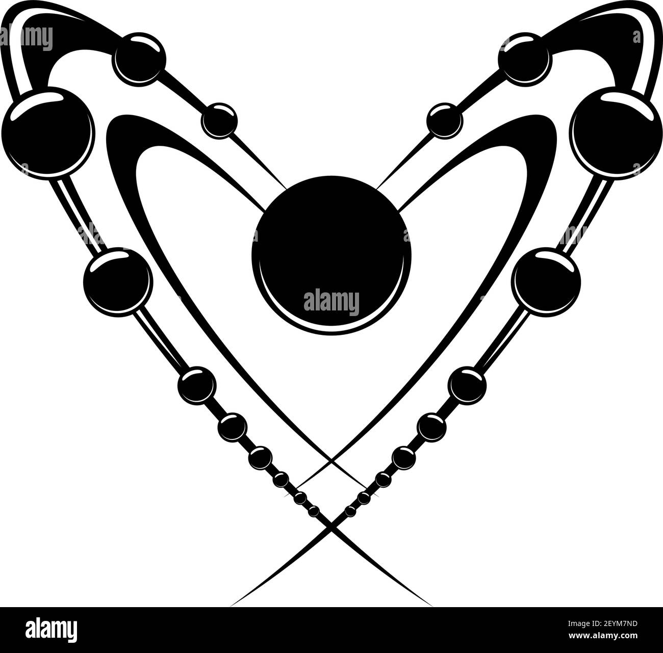 Molecules and atoms symbols isolated chaotic motion. Vector biology ...