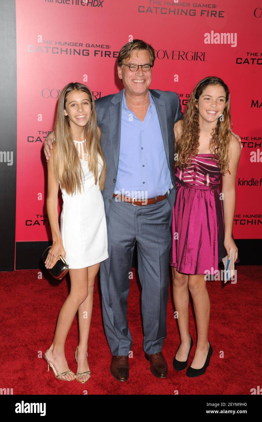 Aaron Sorkin attends The Hunger Games: Catching Fire Los Angeles ...