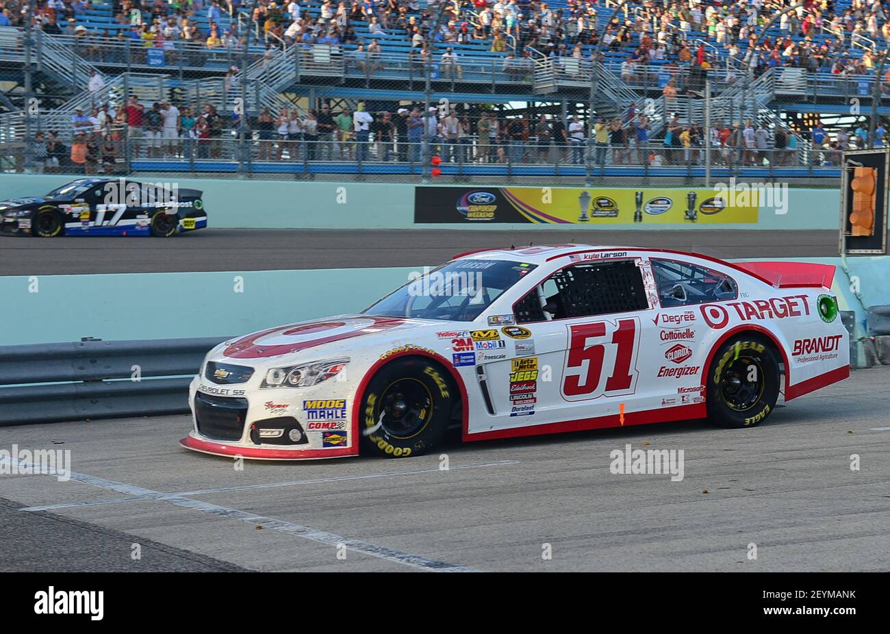 Kyle Larson drives the #51 Target Chevrolet during the NASCAR Sprint ...