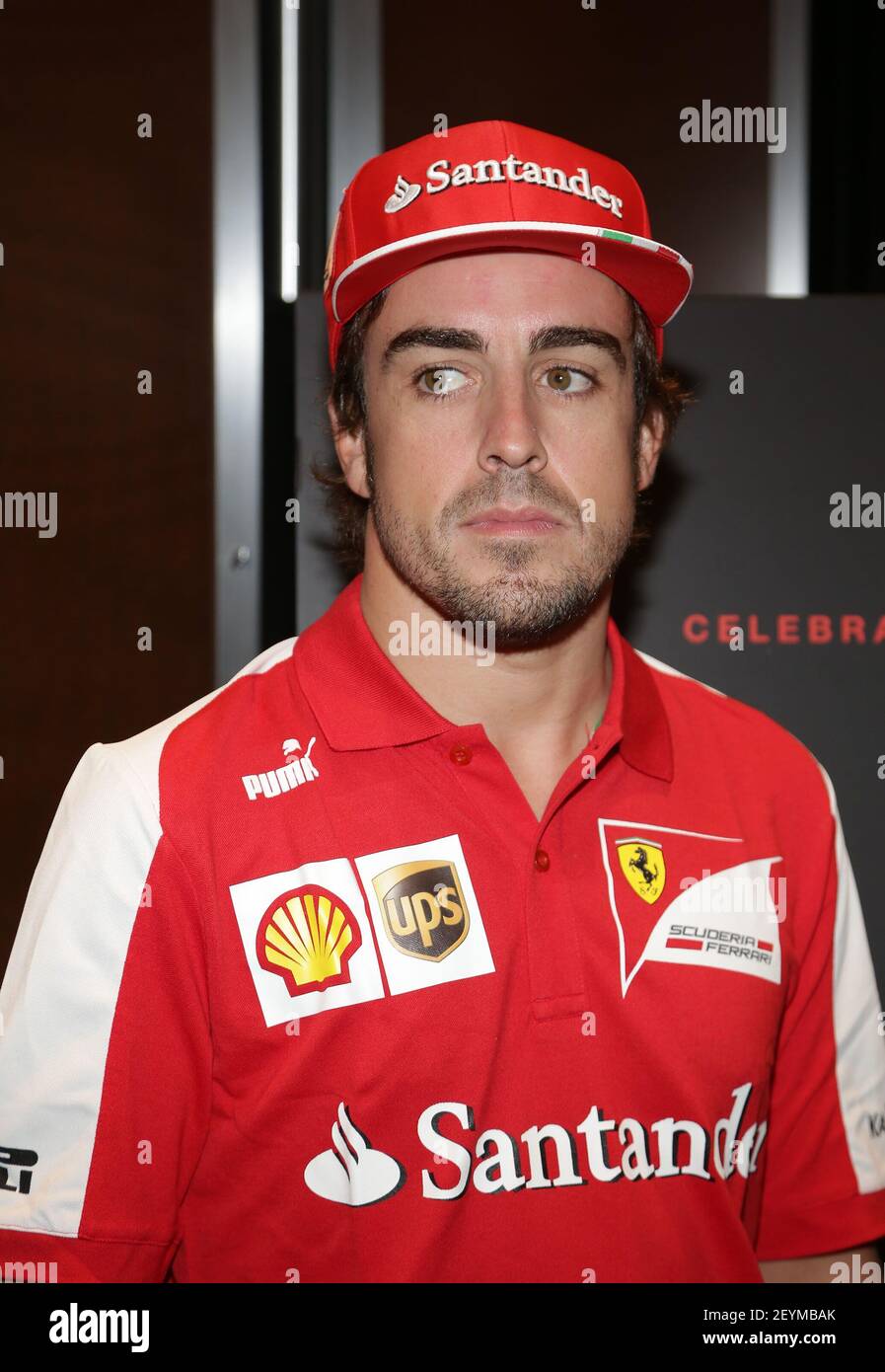 Scuderia Ferrari driver Fernando Alonso celebrate with Hublot and ...