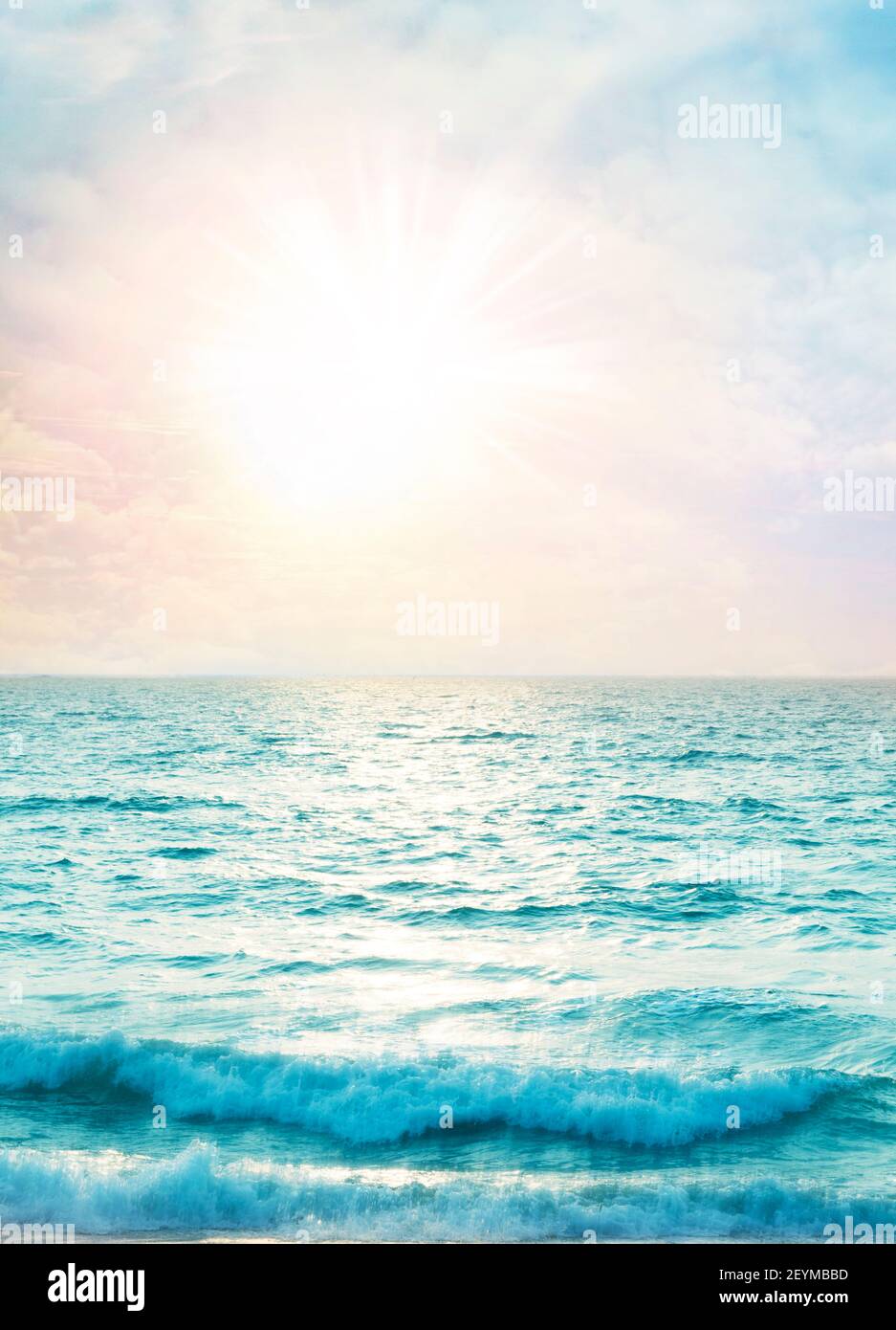 clean Beach and tropical sea landscape Stock Photo - Alamy