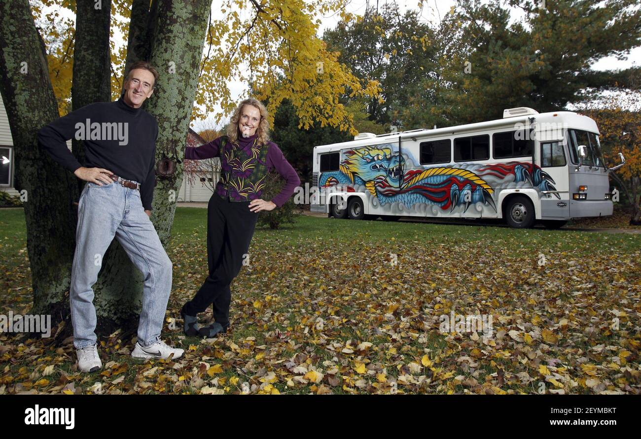 Jim Wilkerson and his wife Wendy Crosby of Stilwell, Kansas, travel in ...