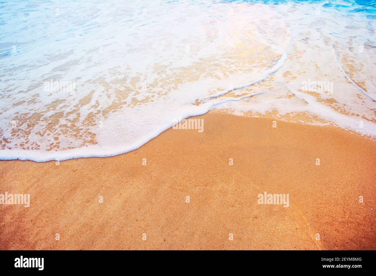 clean Beach and tropical sea landscape Stock Photo - Alamy