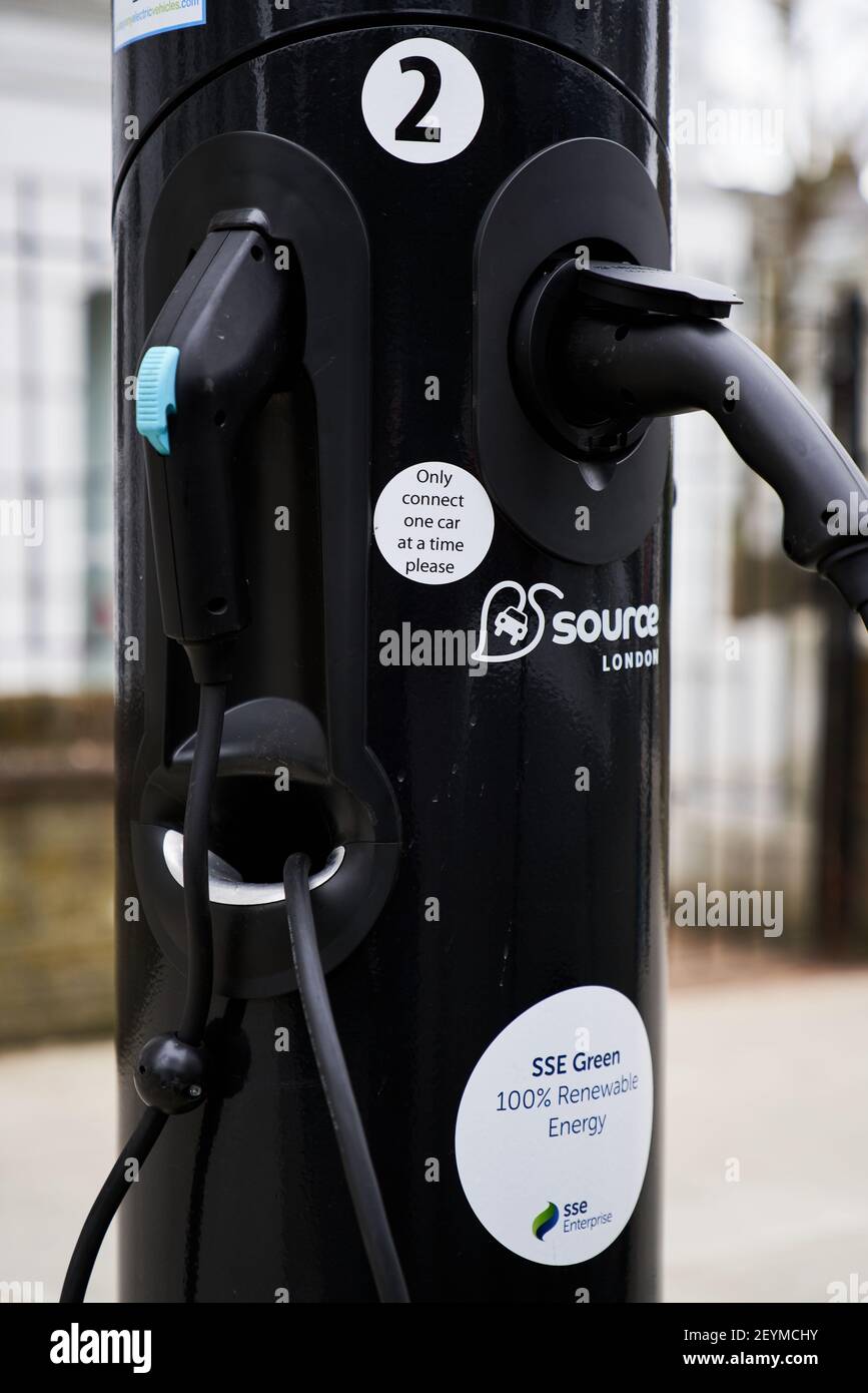 A Source London EV charging point, London. Picture date: Friday March 5 ...