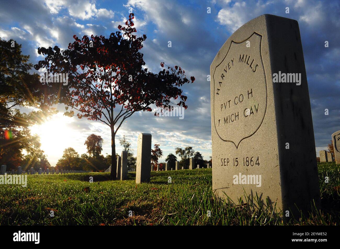 A headstone at Arlington National Cemetery in Arlington, Va., is seen ...