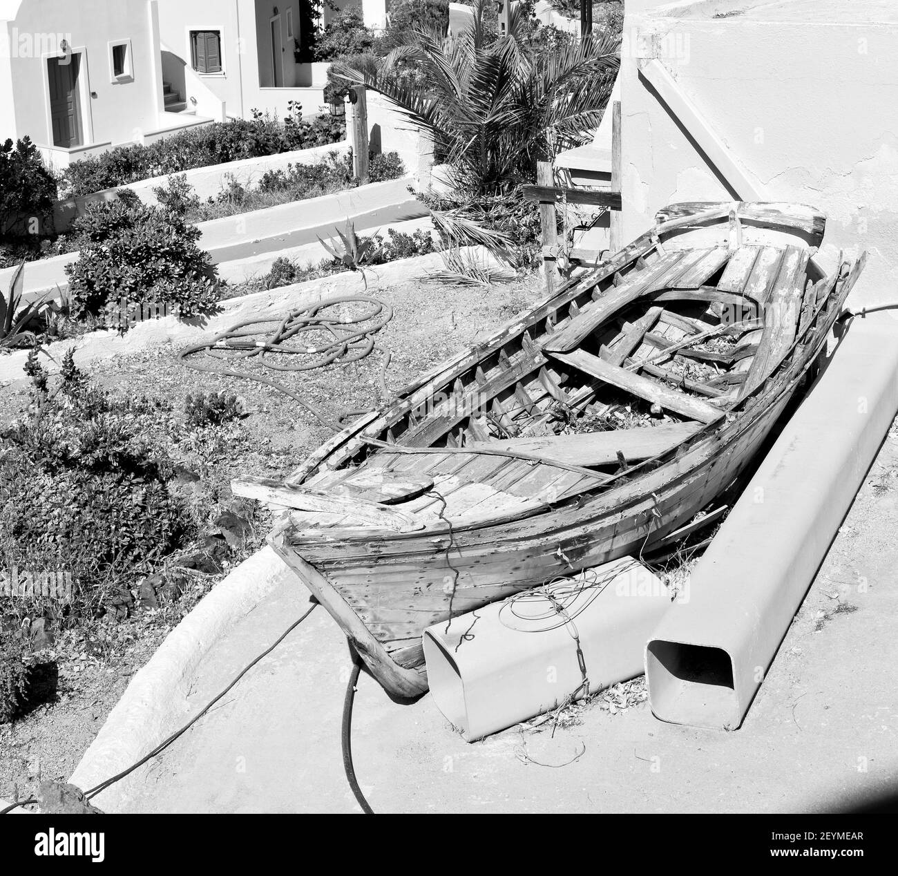 Summer resort boat house Black and White Stock Photos & Images - Alamy