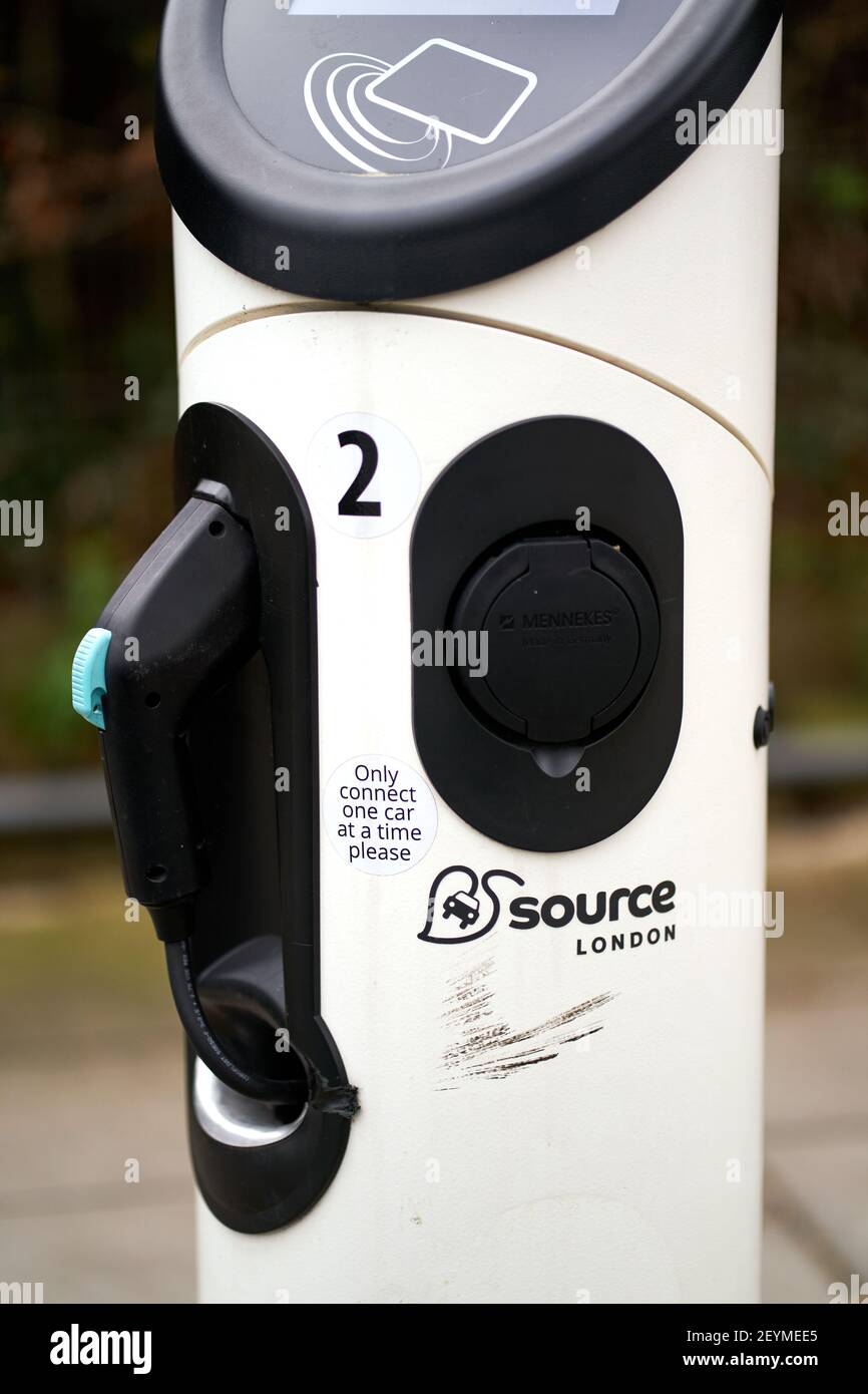 A Source London EV charging point, London. Picture date: Friday March 5 ...