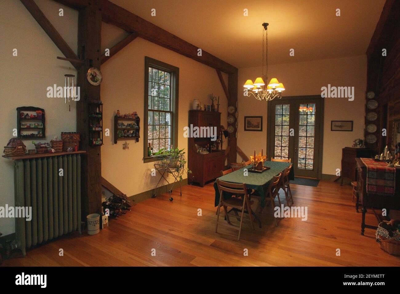 The dining room area is seen in the home of Nancy Angerman and her ...