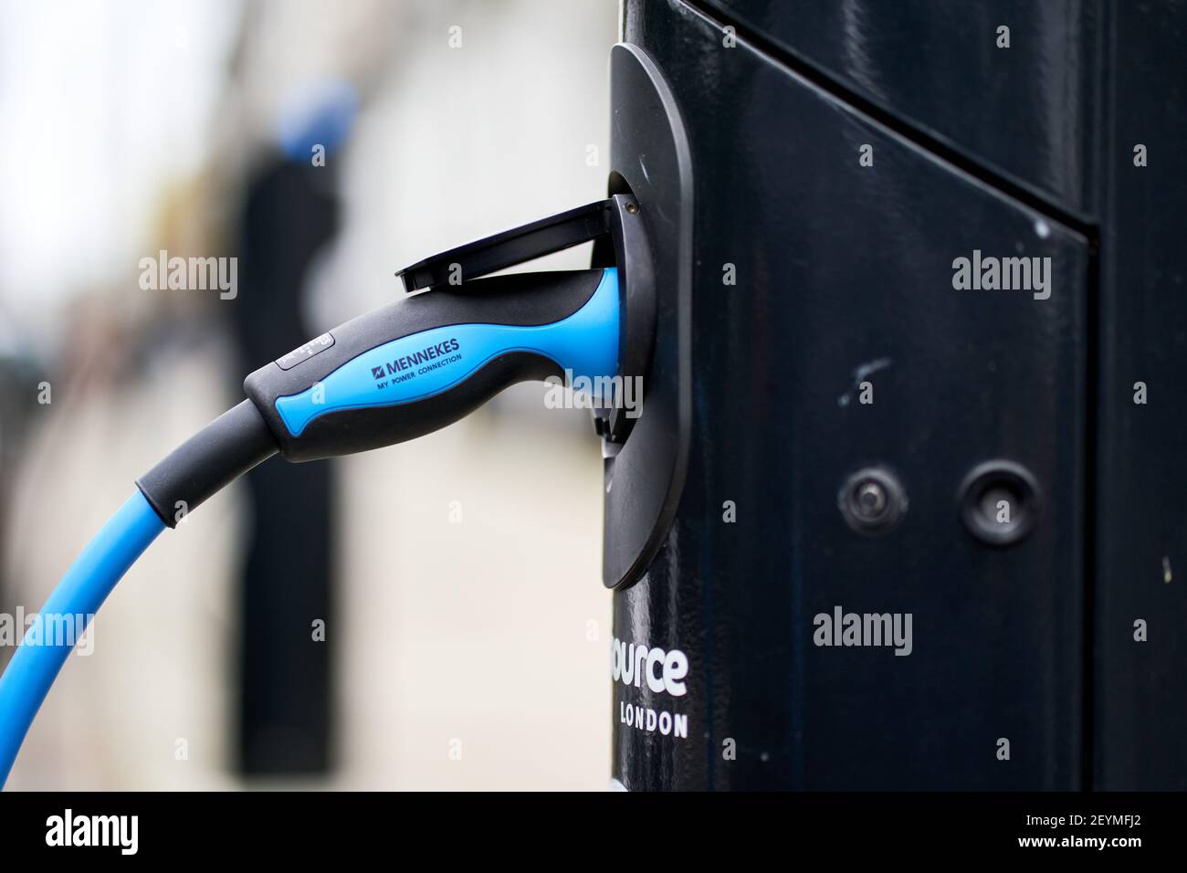 A Source London EV charging point, London. Picture date: Friday March 5 ...