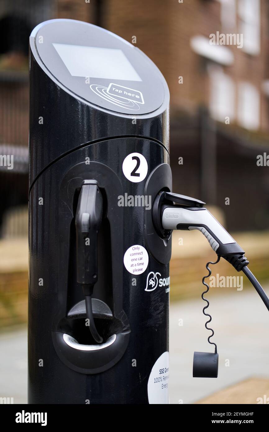 A Source London EV charging point, London. Picture date: Friday March 5 ...