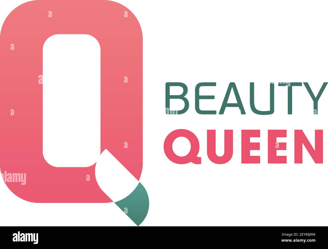 Letter Q icon for beauty queen design of woman fashion shop and brand ...